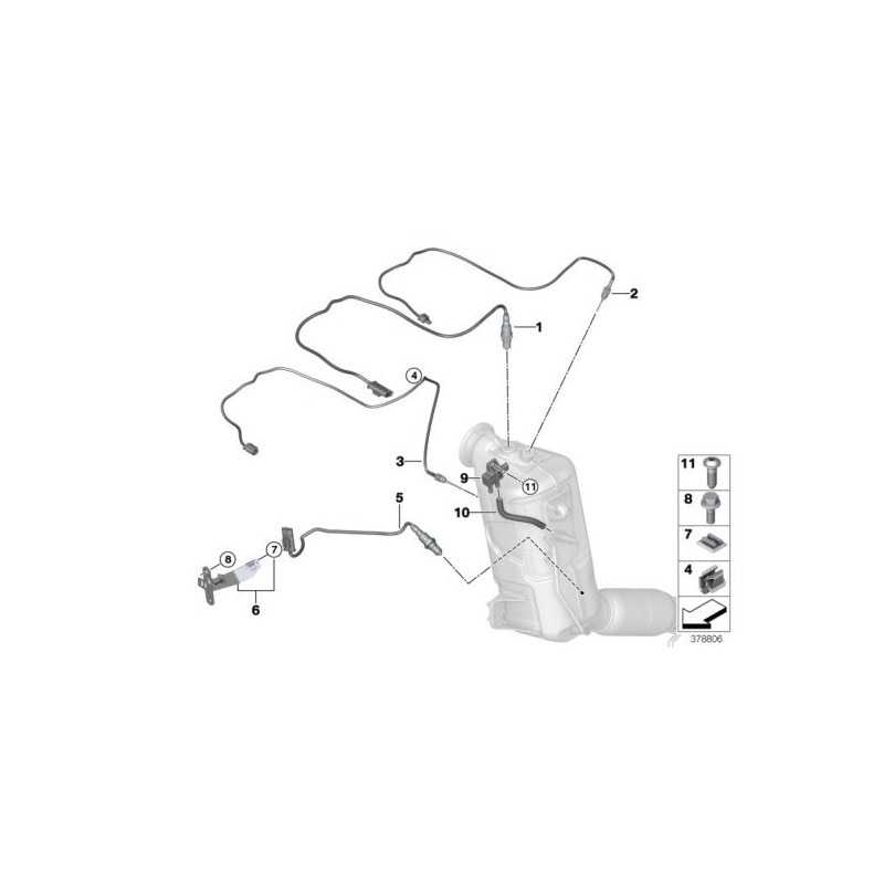 Czujnik temperatury spalin BMW 218d, SAT - 13628570121 - Czujniki ...